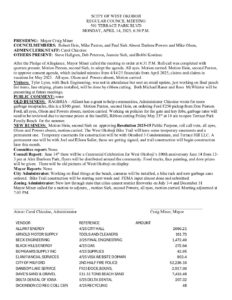 5-12-25 Minutes with claims - City of West Okoboji